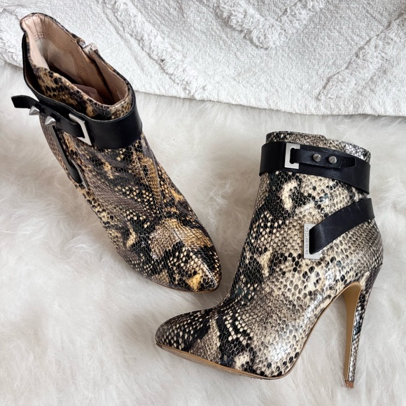 Guess | Shoes | Guess Snakeskin Stiletto Ankle Boots | Poshmark